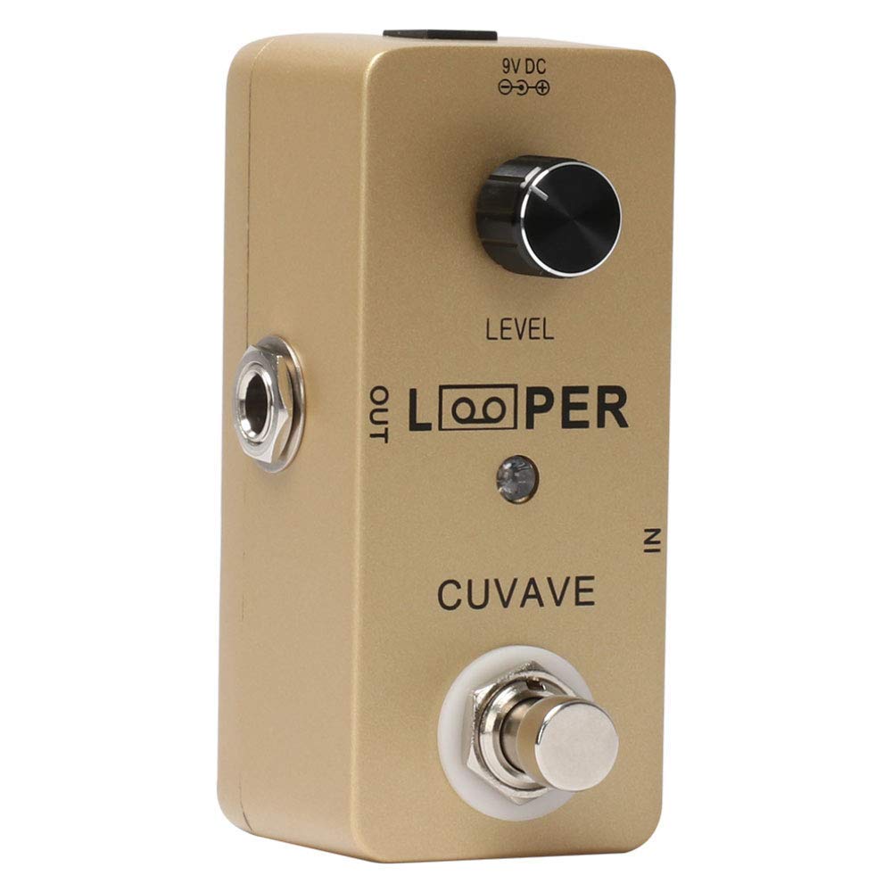 SharkChili Electric Guitar Looper Effect Pedal True Bypass 5 minutes and 24bit lossless (without power supply)