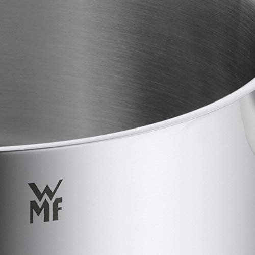 WMF Sauce pan Ø 12 cm Approx. 0,7l Mini Stackable Pouring Rim Cromargan, One, Grey