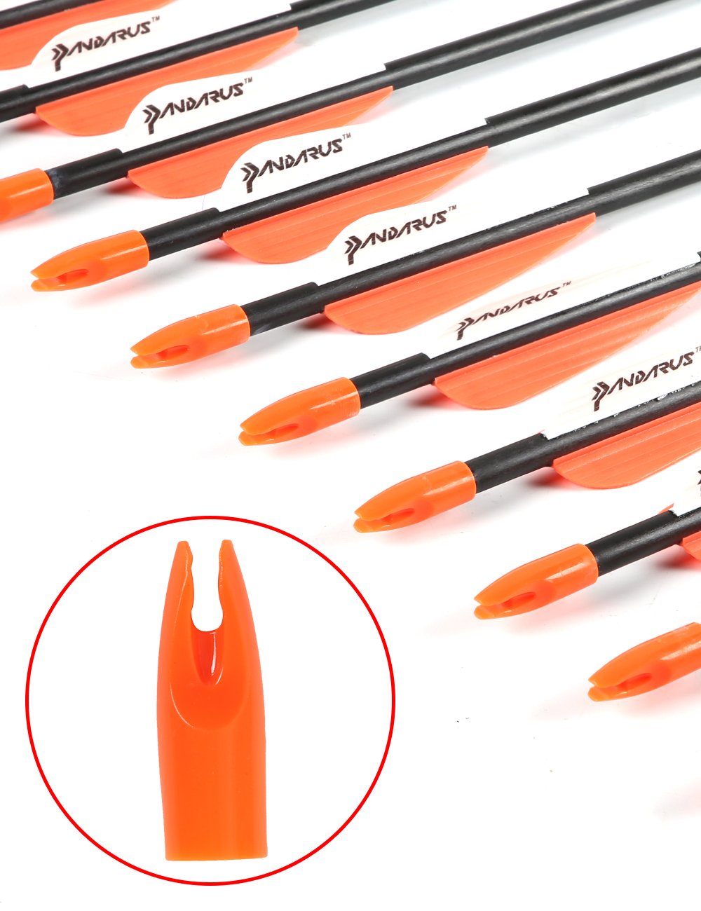 PANDARUS Archery 28" Fiberglass Archery Target Practice Arrows, for Children, woman or Beginner, for Recuve Bow(Pack of 12) …