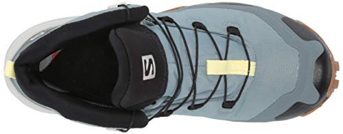 Salomon Cross MID Gore-TEX Hiking Boots for Women, Lead/Stormy Weather/Charlock, 6