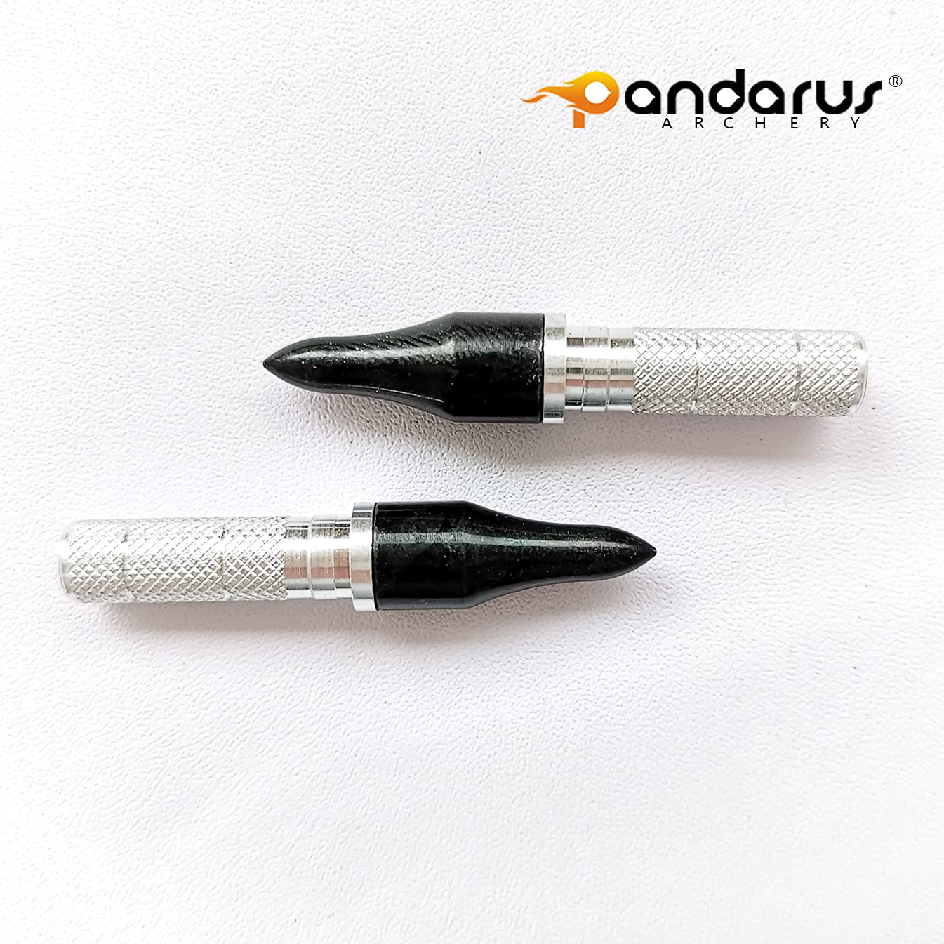 PANDARUS Pack of 12 PCS 5/16 Inch Screw in Archery Bullet Points and Tip Standard Inserts - STD .246 INS for Arrows, 100 Grain Each