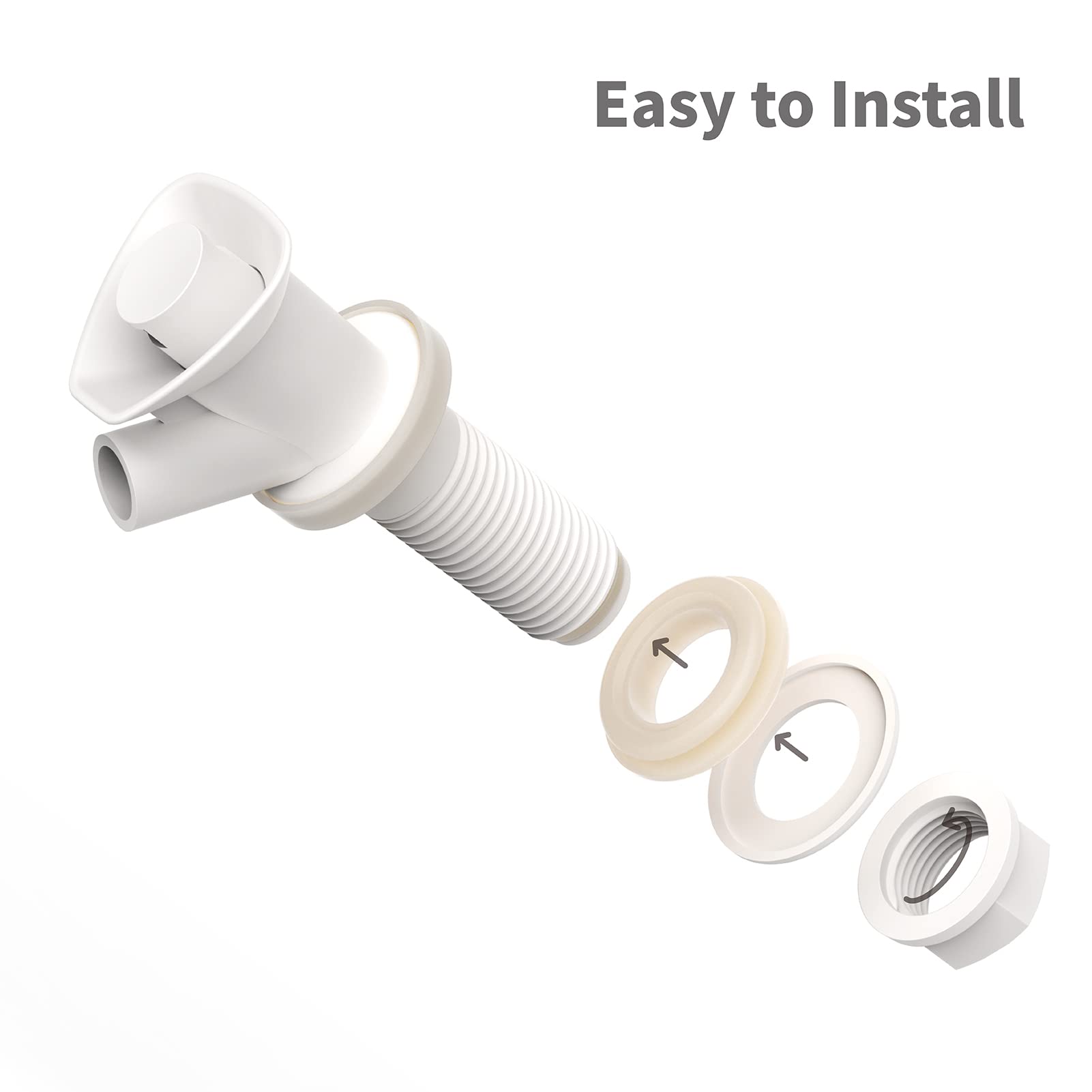 ZAITOE Water Cooler Spigot for Rubbermaid Gott Cooler Valve, Push-Button Plastic Cooler Faucet with Seal Ring, Water Juices Beverages Dispenser Replacement Spigot (Pack of 2)