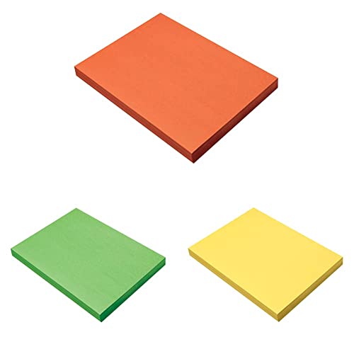 Prang (Formerly SunWorks) Construction Paper, Orange, 9" x 12", 100 Sheets & Prang (Formerly SunWorks) Construction Paper, Bright Green, 9" x 12", 100 Sheets & Prang (Formerly SunWorks) Construction