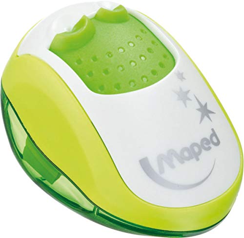 Maped Clean 2 Hole Pencil Sharpener, Assorted Colors (030249)