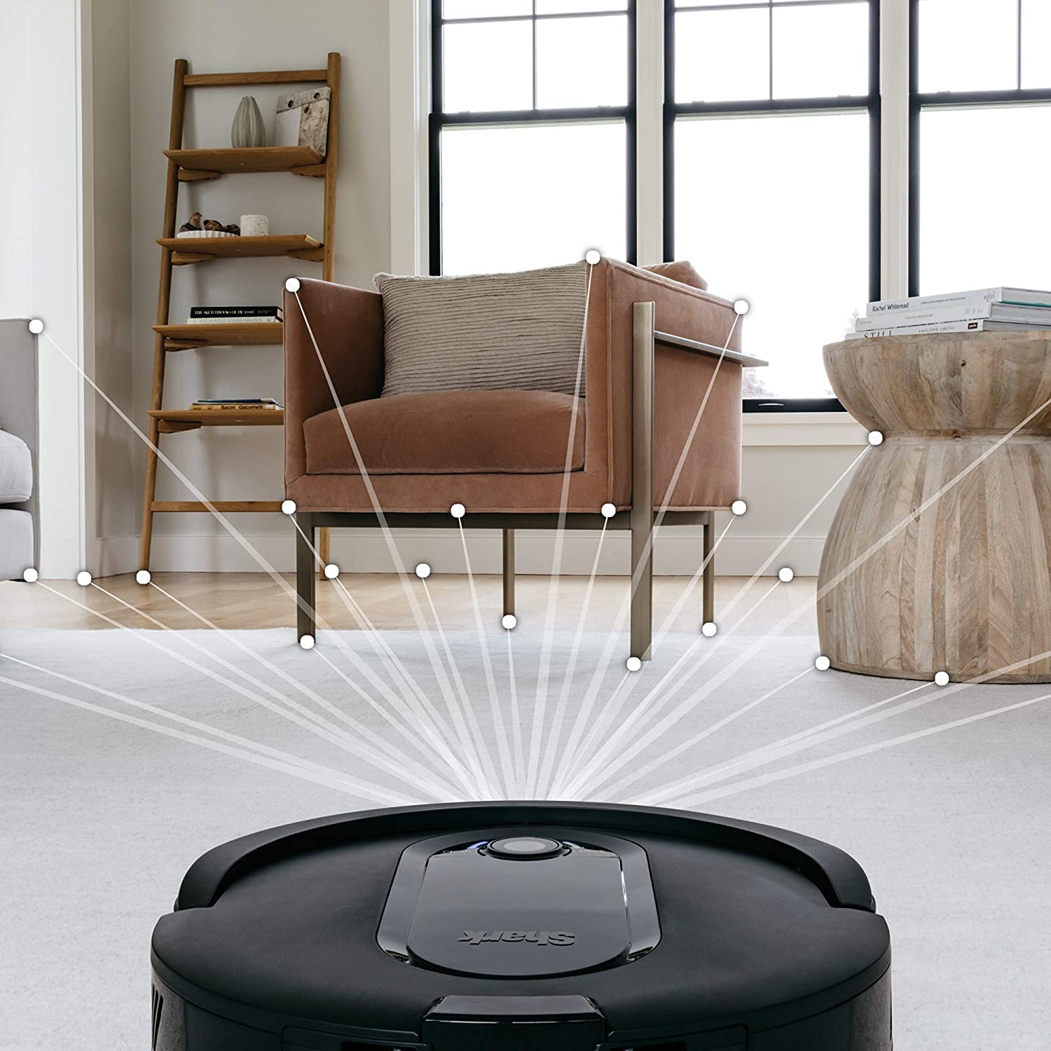 Shark IQ Robot RV1000 App-Controlled Robot Vacuum with WiFi and Home Mapping, Pet Hair Strong Suction with Alexa (Renewed)