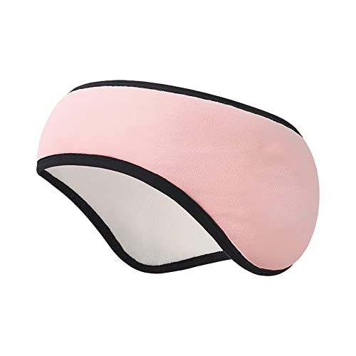 Women's Snow Bibs Tall Winter New Soundproof Earmuffs Adjustable Plus Do Not Press The Ear Sleep Earmuffs Fleece Ear Warmers (Pink, A)