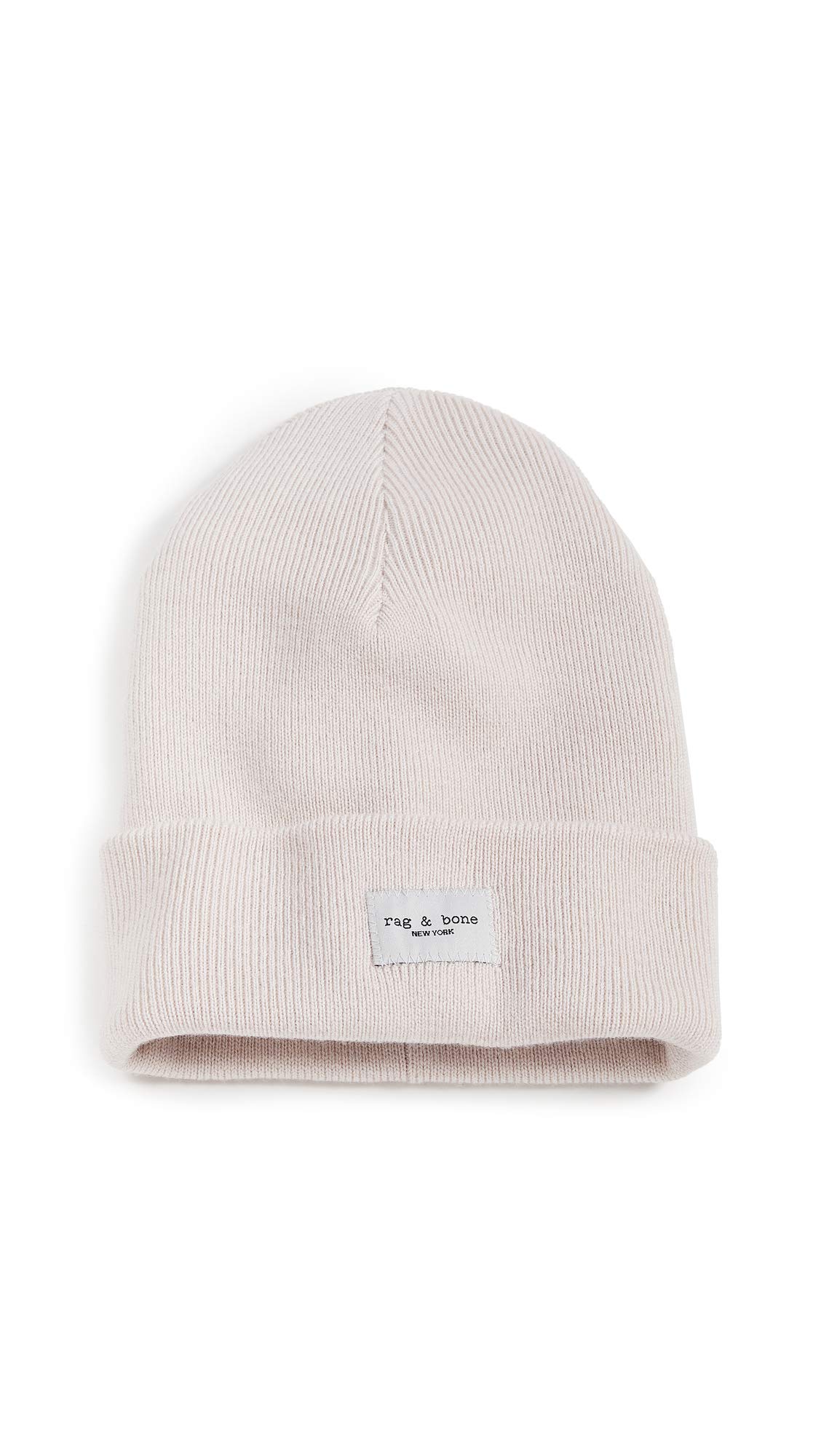 rag & bone Women's Addison Beanie, Ivory, White, One Size