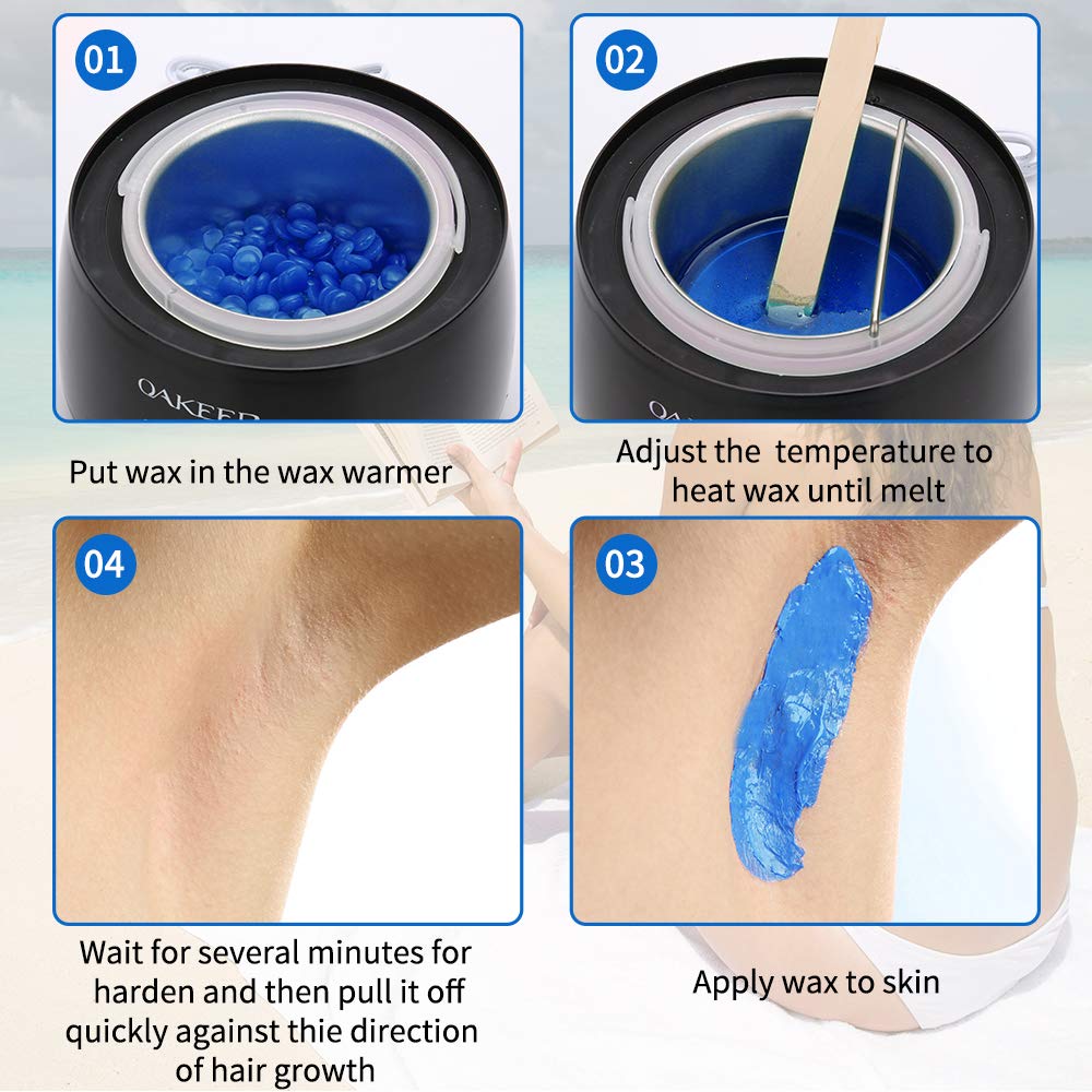 Oakeer Waxing Kit Wax Warmer Painless Hair Removal