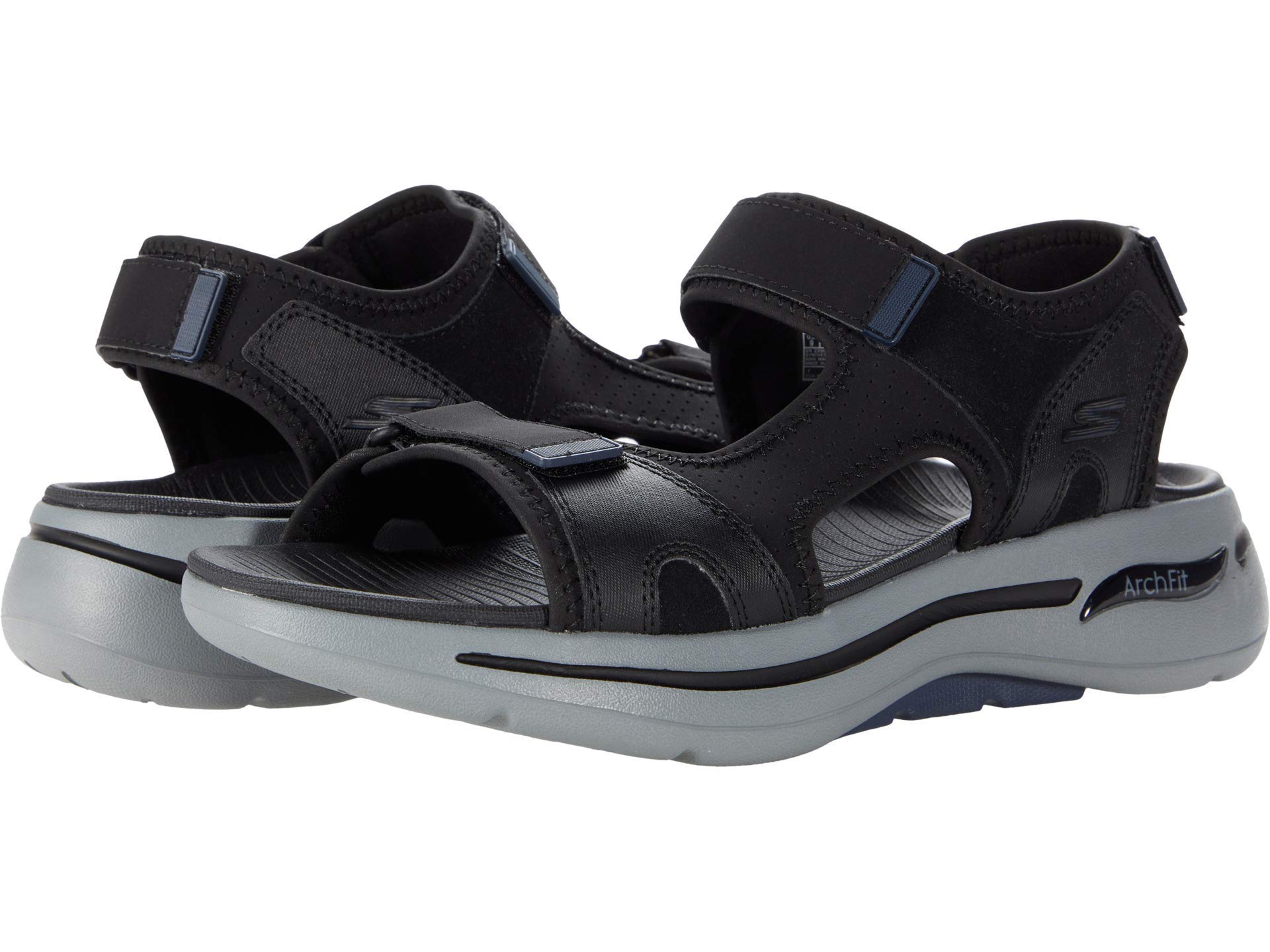 Skechers Go Walk Arch Fit Sandal - Mission Black/Navy 10 D (M)