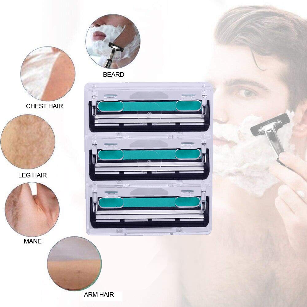 Razors Suit-2 Pcs Replaceable Razor Stand + 30 Razor Bladesā¦