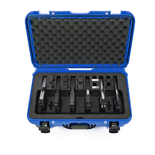 Nanuk 935 Waterproof Professional Gun Case with Foam Insert for 6UP w/Wheels - Blue
