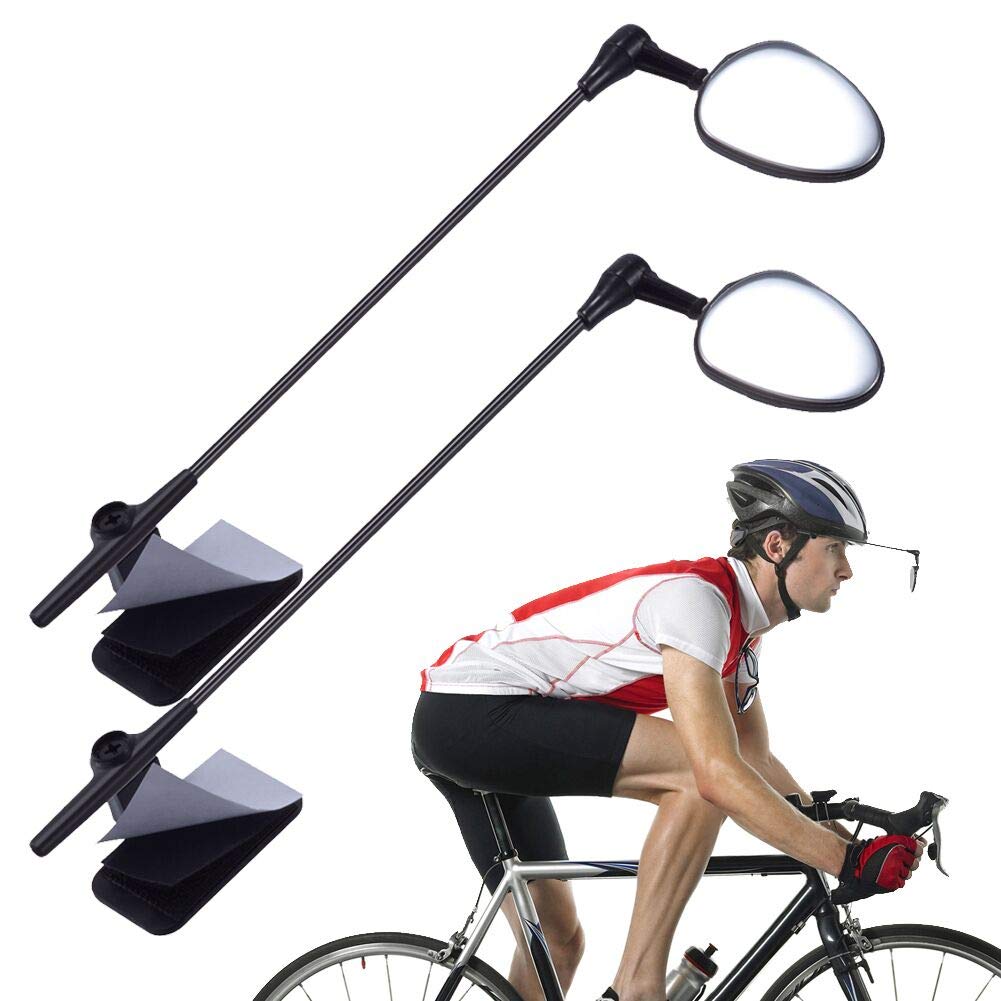 PChero Bike Helmet Mirror, 360 Degree Adjustable Bicycle Cycling Rear View Helmet Mirror