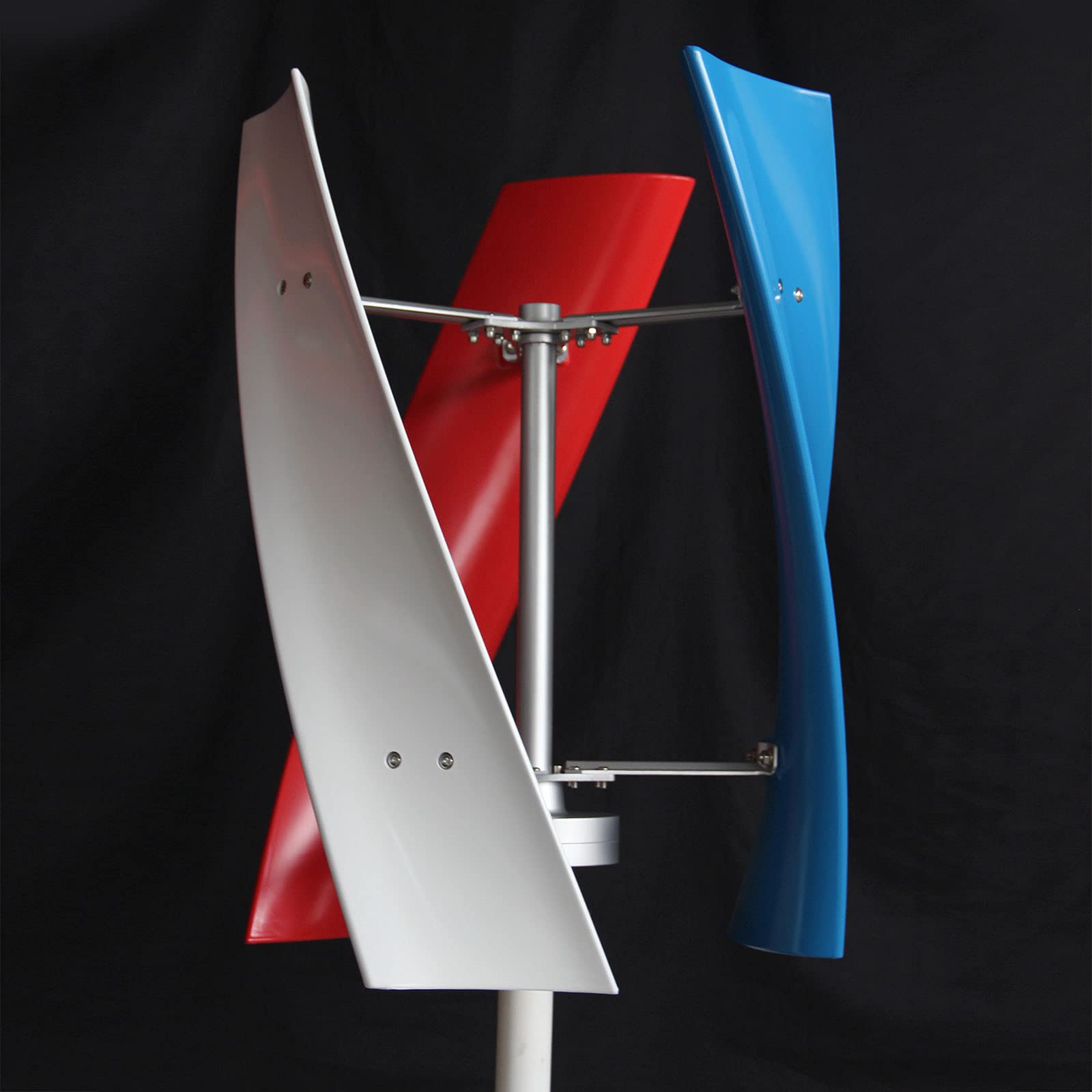 Wind Turbine Generator Kit, 400W 12V/24V 3 Blade Portable Vertical Helix Wind Power Turbine Generator Kit with Charge Controller, Nature Power System for Marine RV Home Industrial Energy