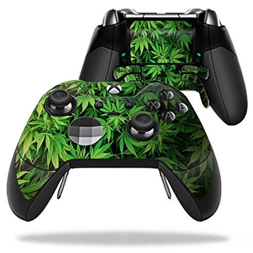 MightySkins Skin Compatible with Microsoft Xbox One Elite Controller - Weed | Protective, Durable, and Unique Vinyl Decal wrap Cover | Easy to Apply, Remove, and Change Styles | Made in The USA