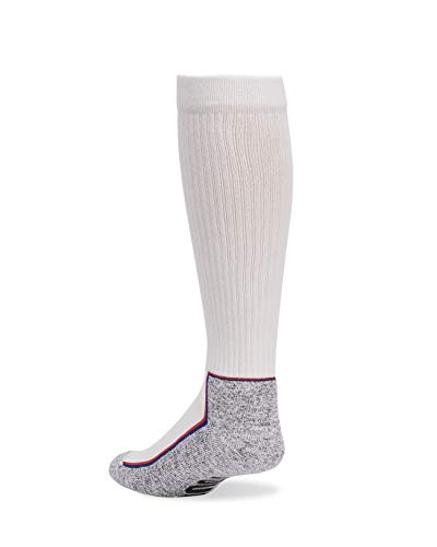 One Tough Sock unisex adult Extended Cushioned Over the Calf Casual Socks, White, X-Large US