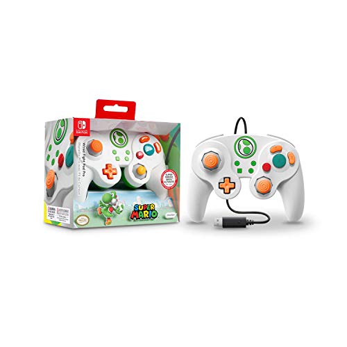 PDP Gaming Super Mario Bro Yoshi GameCube Wired Fight Pad Pro Controller: Yoshi - Nintendo Switch