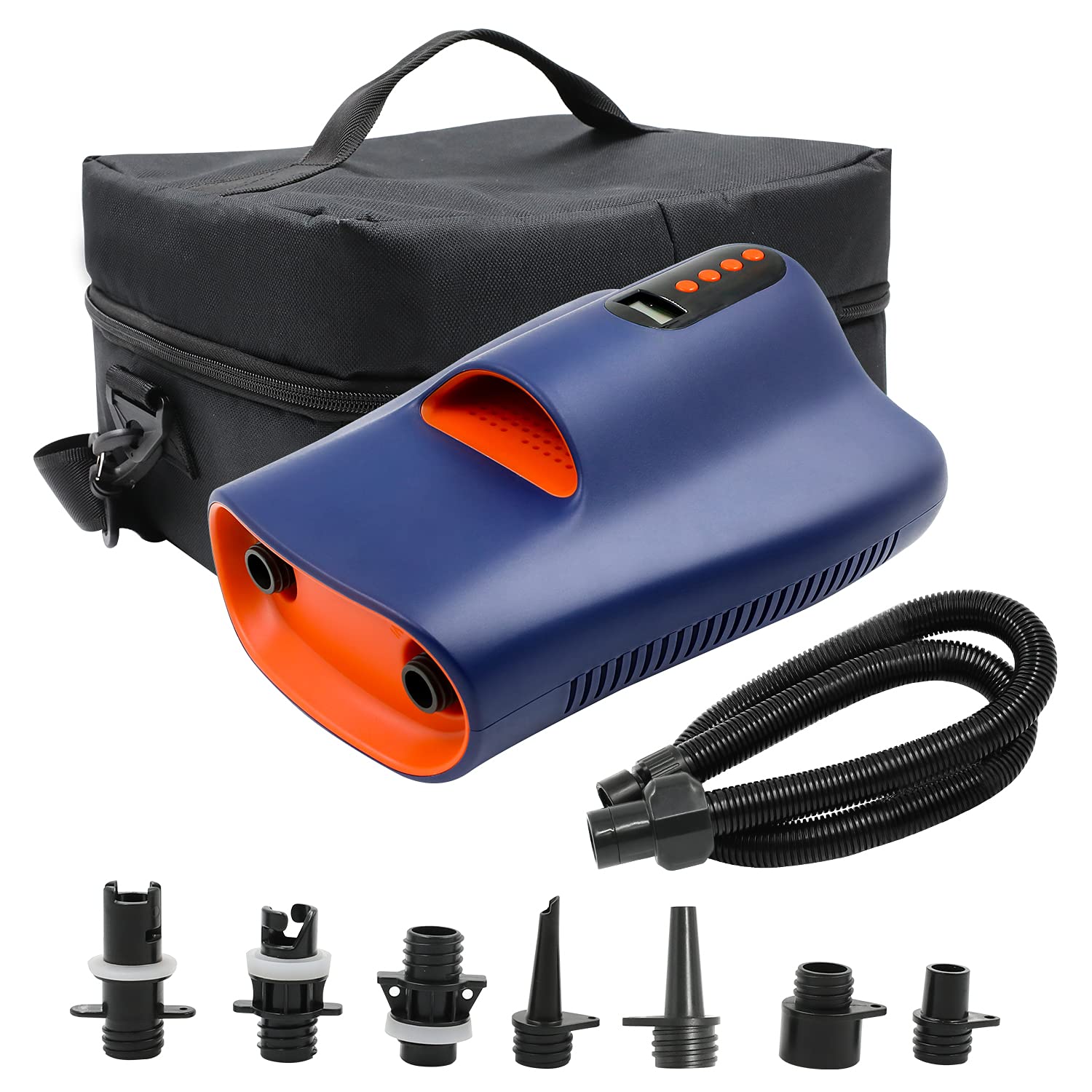 Rechargeable Sup Air Pump Power Cordless Portable, 16PSI with Battery, Stand Up Paddle Board Electric Pump Inflator/Deflator Air Compressor for Paddle Boards,Boat