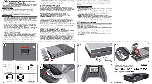 Nyko Modular Power Station - 2 Port Power Station with 2 Rechargeable Batteries for Xbox One