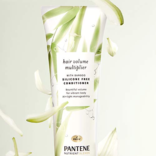 Pantene Nutrient Blends Hair Volume Multiplier with Bamboo Shampoo and Conditioner Dual Pack For Fine Hair