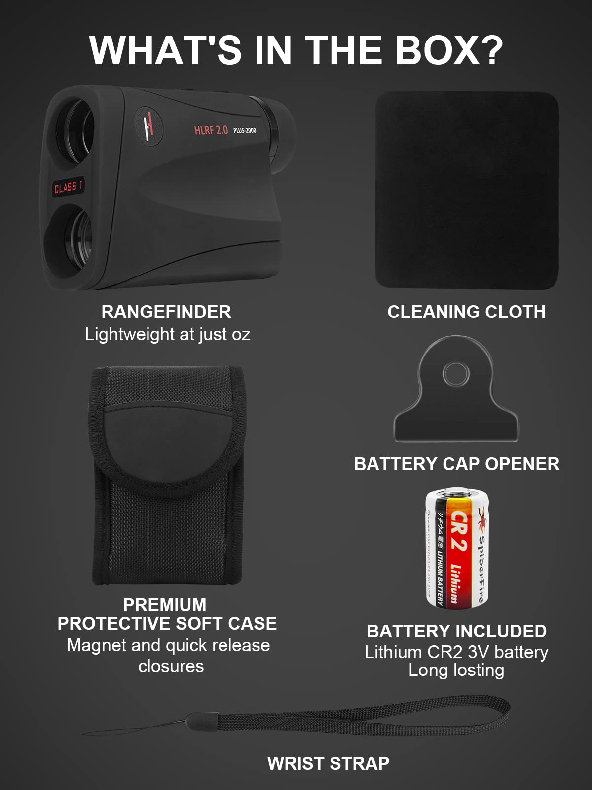 Range Finder, 1200 Yards Golf Rangefinder, Range Finder Golfing with Slope | 6X Magnification | Locks to Target | Pin Vibration, Outdoor Range Finder for Hunter, Golf Gifts for Men