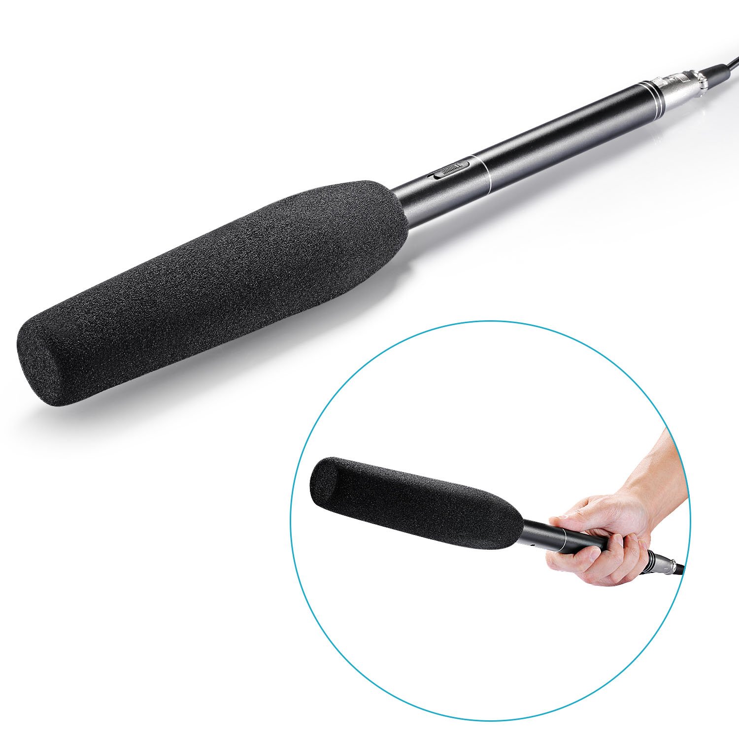 Neewer 14.17 inches/36 centimeters Uni-Directional Mono Microphone for Camcorder and DSLR Camera,XLR