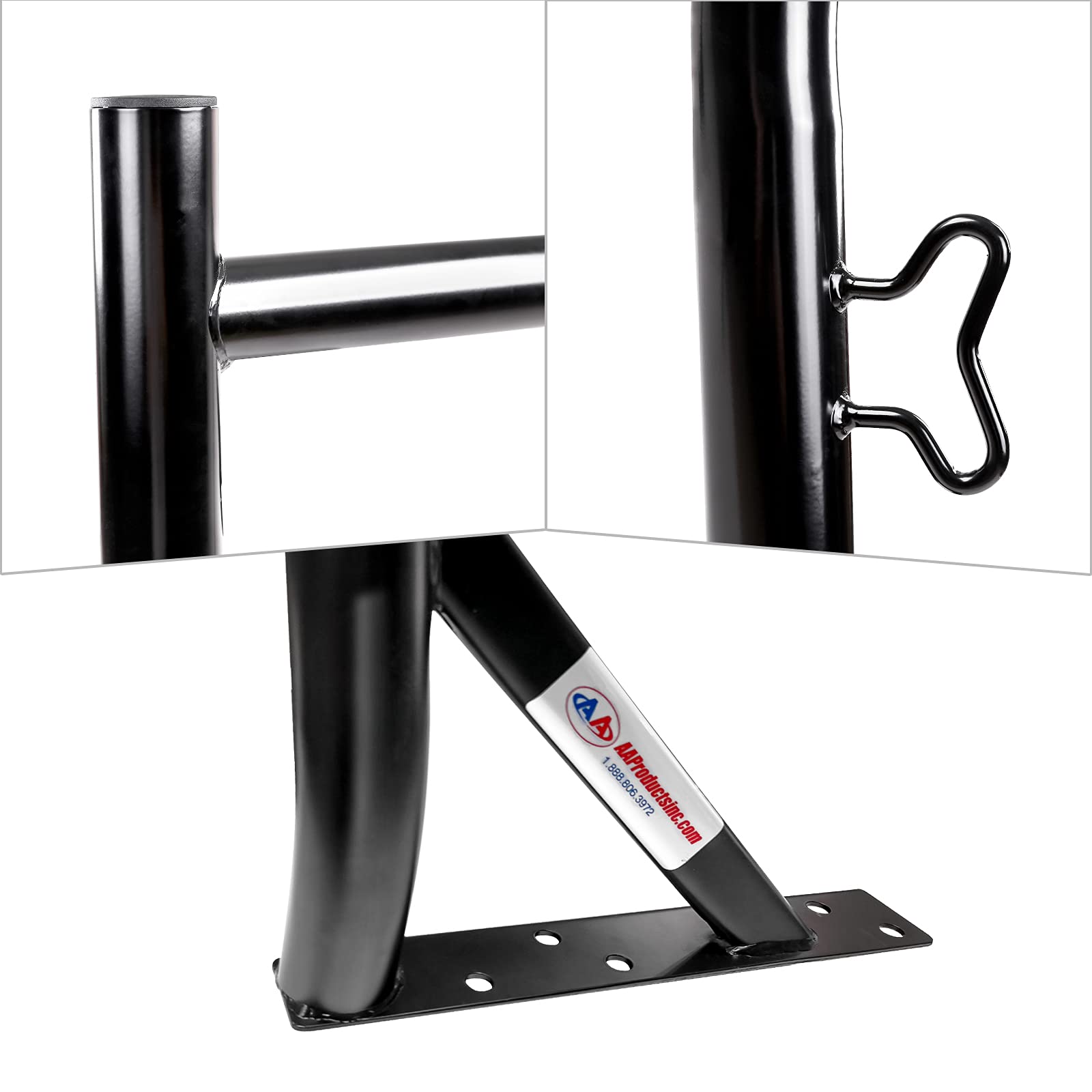 Non-Drilling Truck Rack, Pick-up Truck Utility Ladder Rack Black (USPTO Patent Pending)