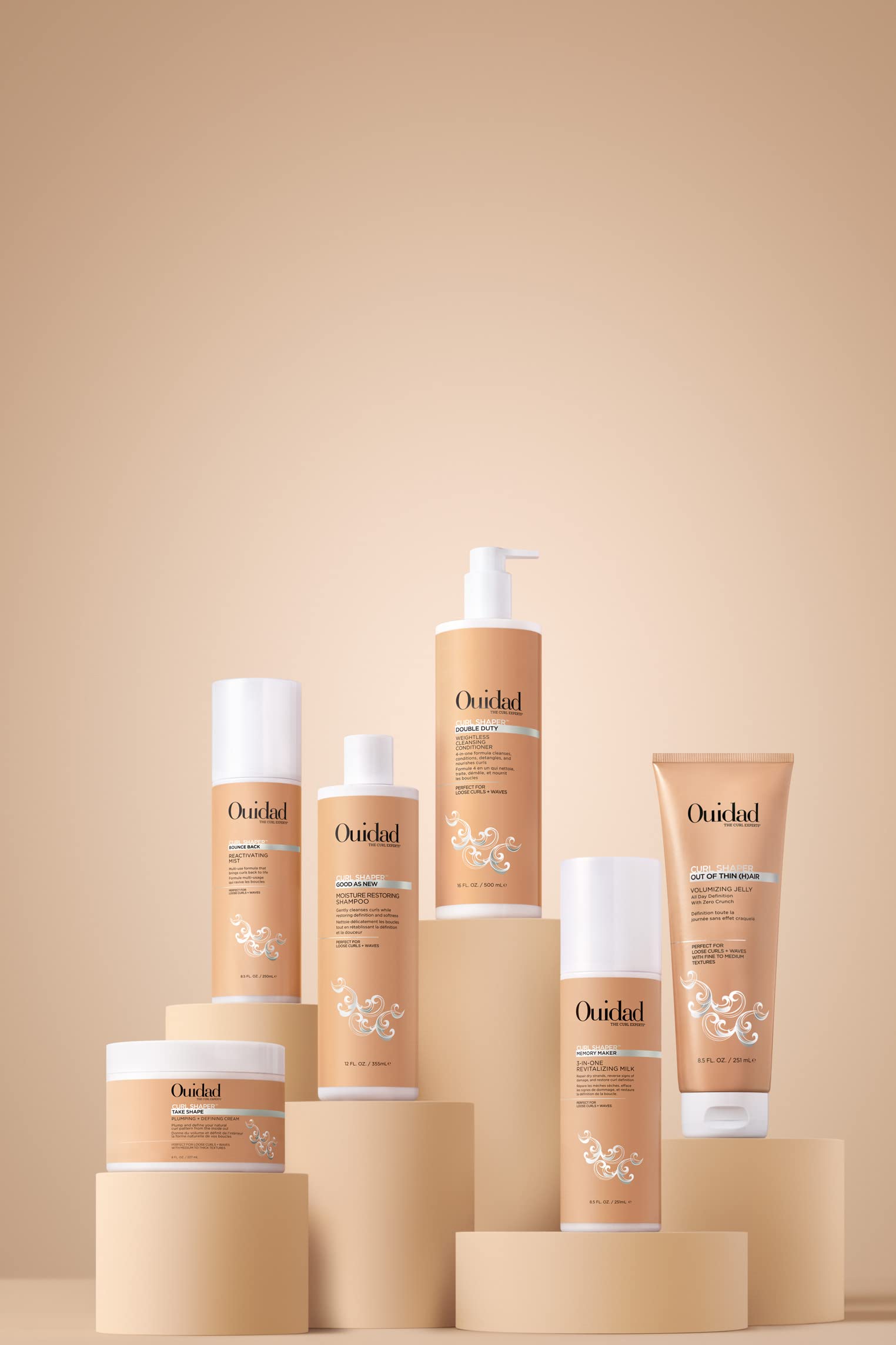 OUIDAD Curl Shaper Memory Maker 3-in-One Revitalizing Milk, 3.4 oz.