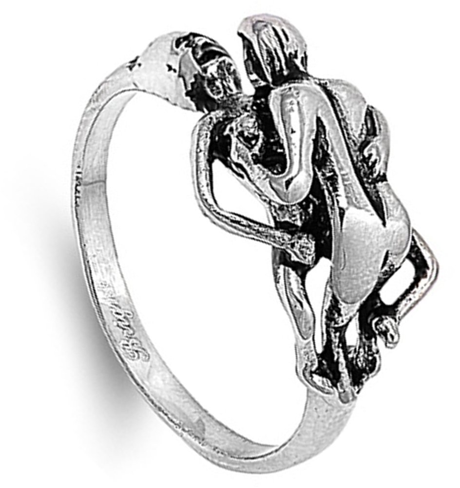 Missionary Sex Kama Sutra Ring Love Making Stainless Steel Band Size 15