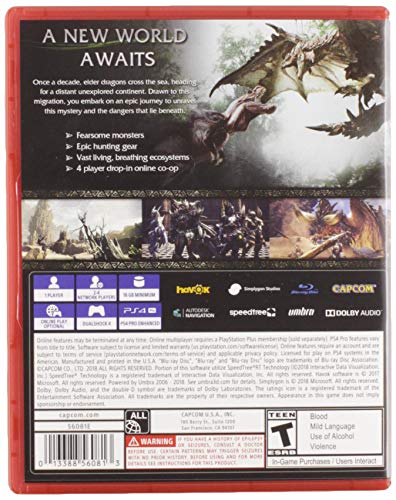 Monster Hunter: World - PlayStation 4 Standard Edition