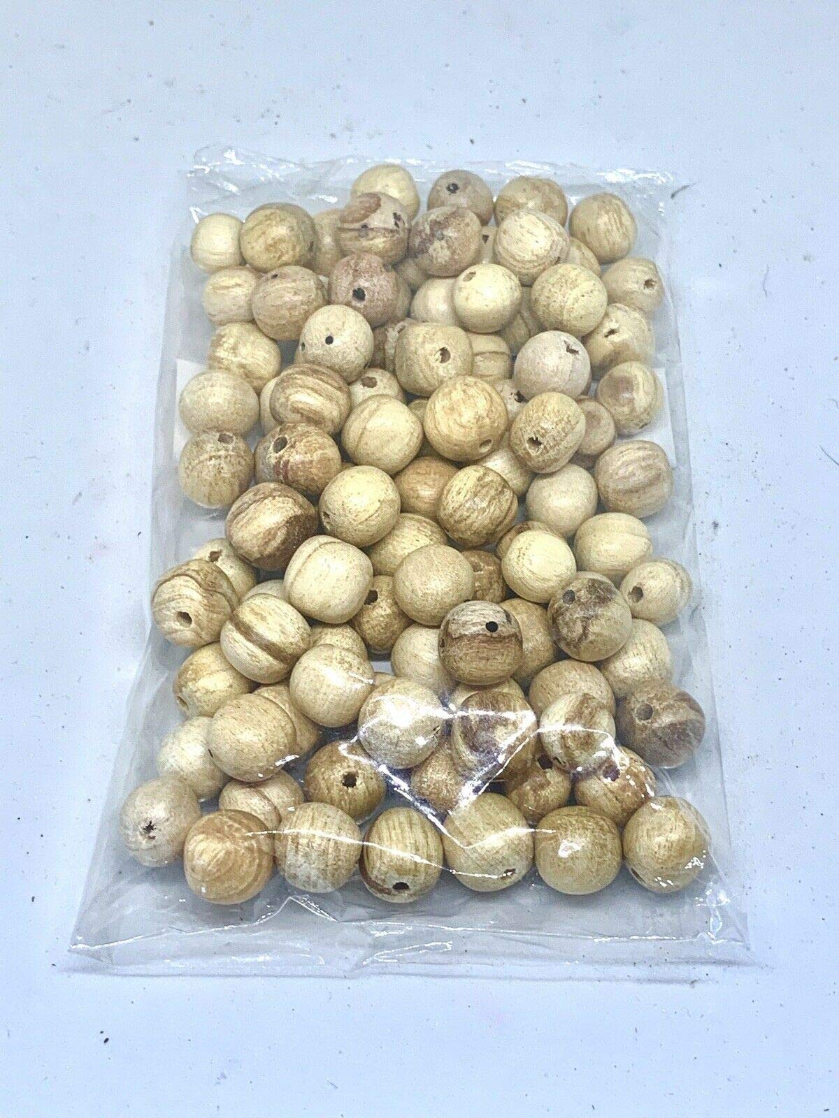 Palo Santo Round Prayer Beads 9mm Average for Japa Mala. Pack (50 Units)
