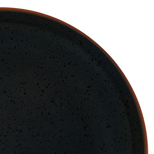 Pfaltzgraff Hunter 16 Piece Dinnerware Set, Service for 4, Black