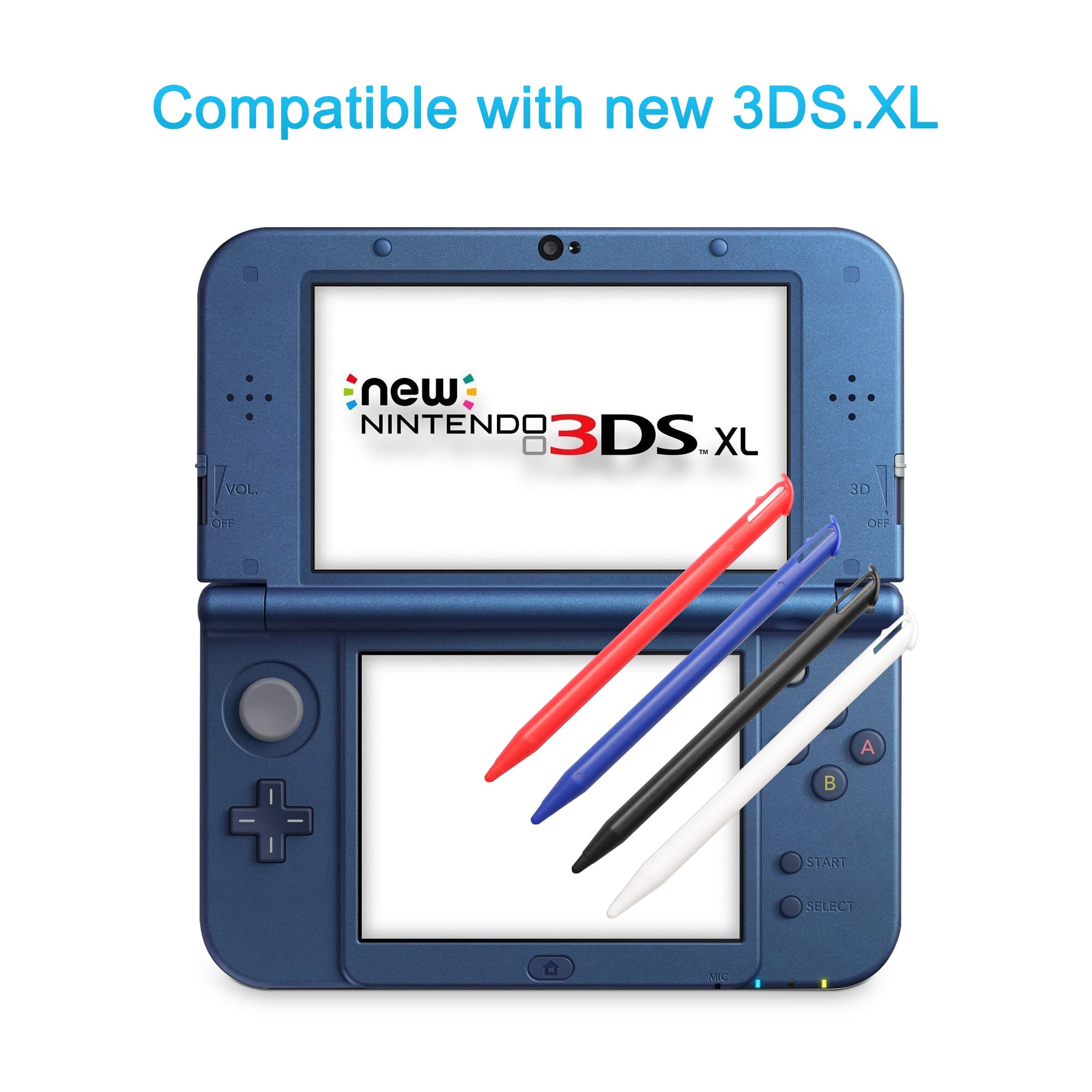 New 3DS XL Stylus Pen, Replacement Stylus compatible with Nintendo New 3DS XL, 4 in 1 Combo Touch Styli Pen Set Multi Color for New 3DS XL