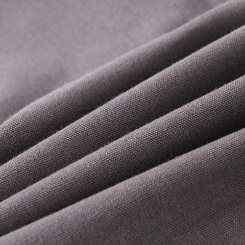 NordECO HOME Set of 2 Throw Pillow Covers - 100% Cotton Soft Decorative Cushion Covers for Bed Home Decoration, 18 x 18, Grey