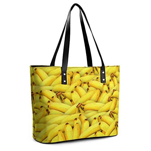 Womens Handbag Banana Leather Tote Bag Top Handle Satchel Bags For Lady