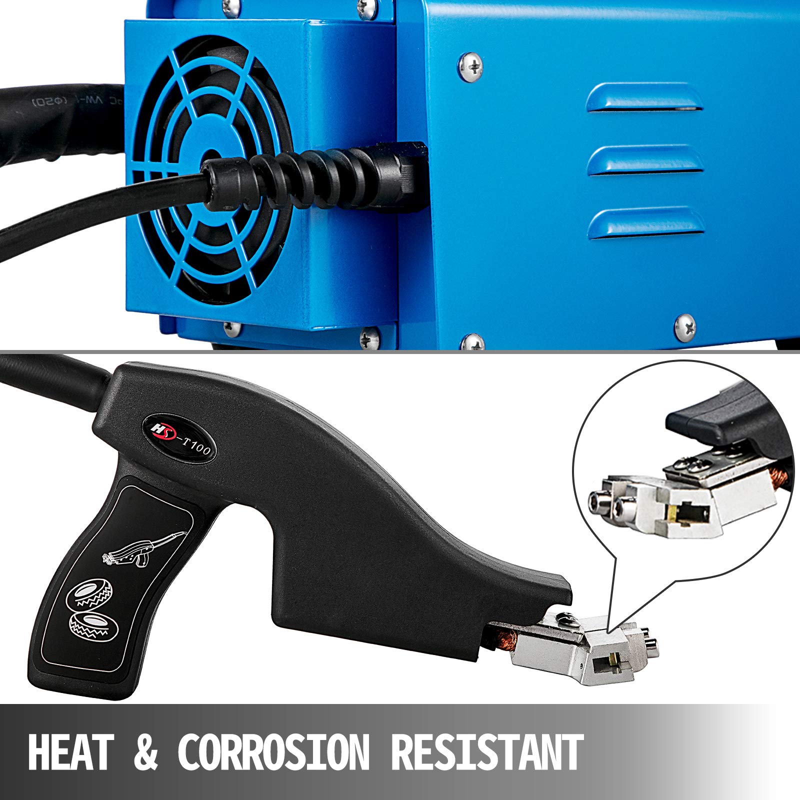 VEVOR Tire Grooving Tool, 110V 350W Iron Tire Groover Cutter with 20 Blades, HSD-T100 Tire Groover Heated Machine for Any Tires