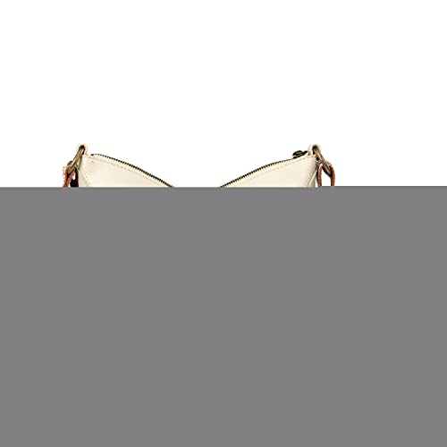 The Sak Lucia Crossbody Bag in Leather, Adjustable Strap, Stone