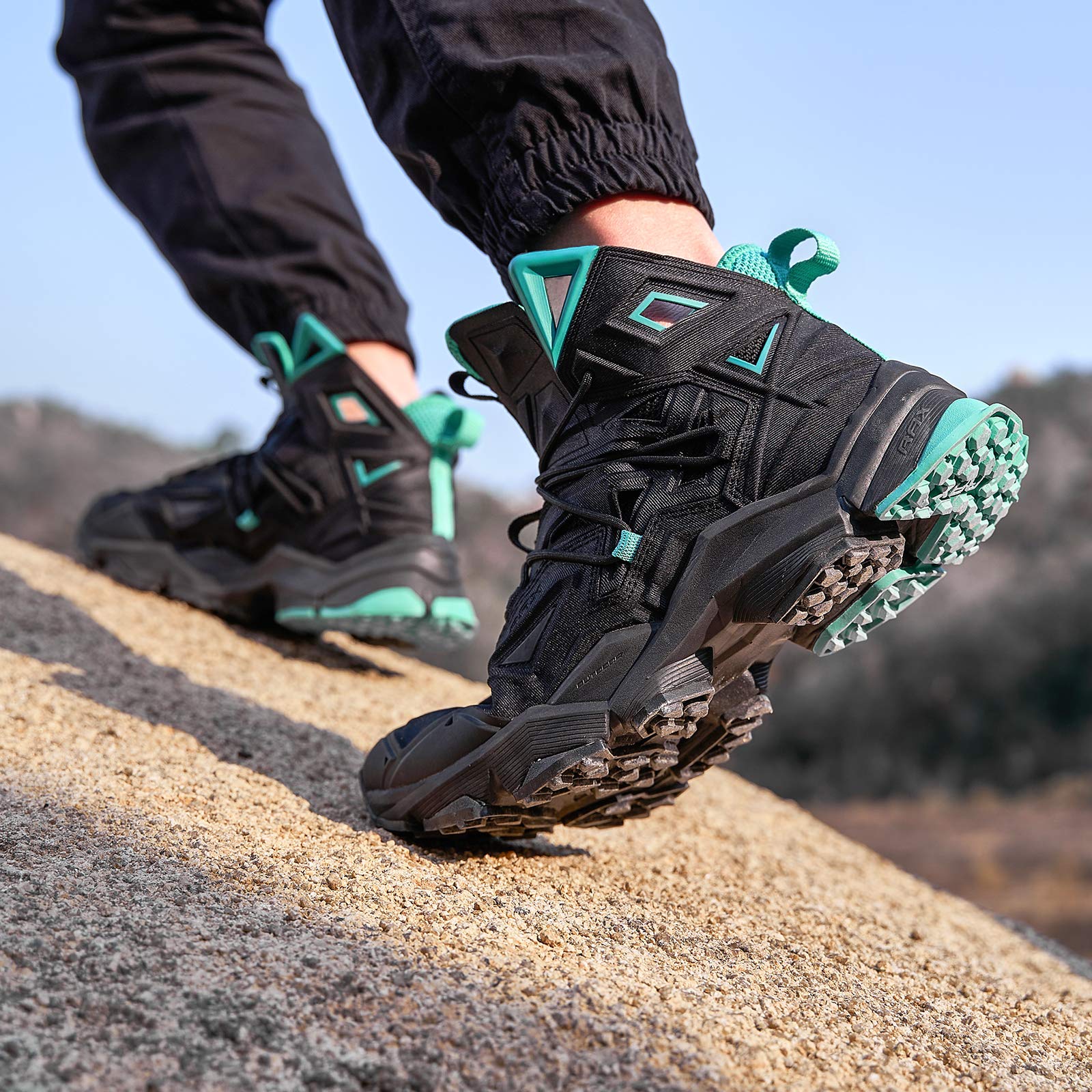 RAX Men's Lightweight Hiking Boots Outdoor Trekking Shoes(US 10)