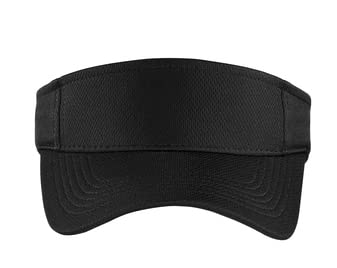 Sport-Tek® PosiCharge® RacerMesh® Visor STC27 / Custom Visor/Embroidery Visor/Monogrammed Visor (Black)
