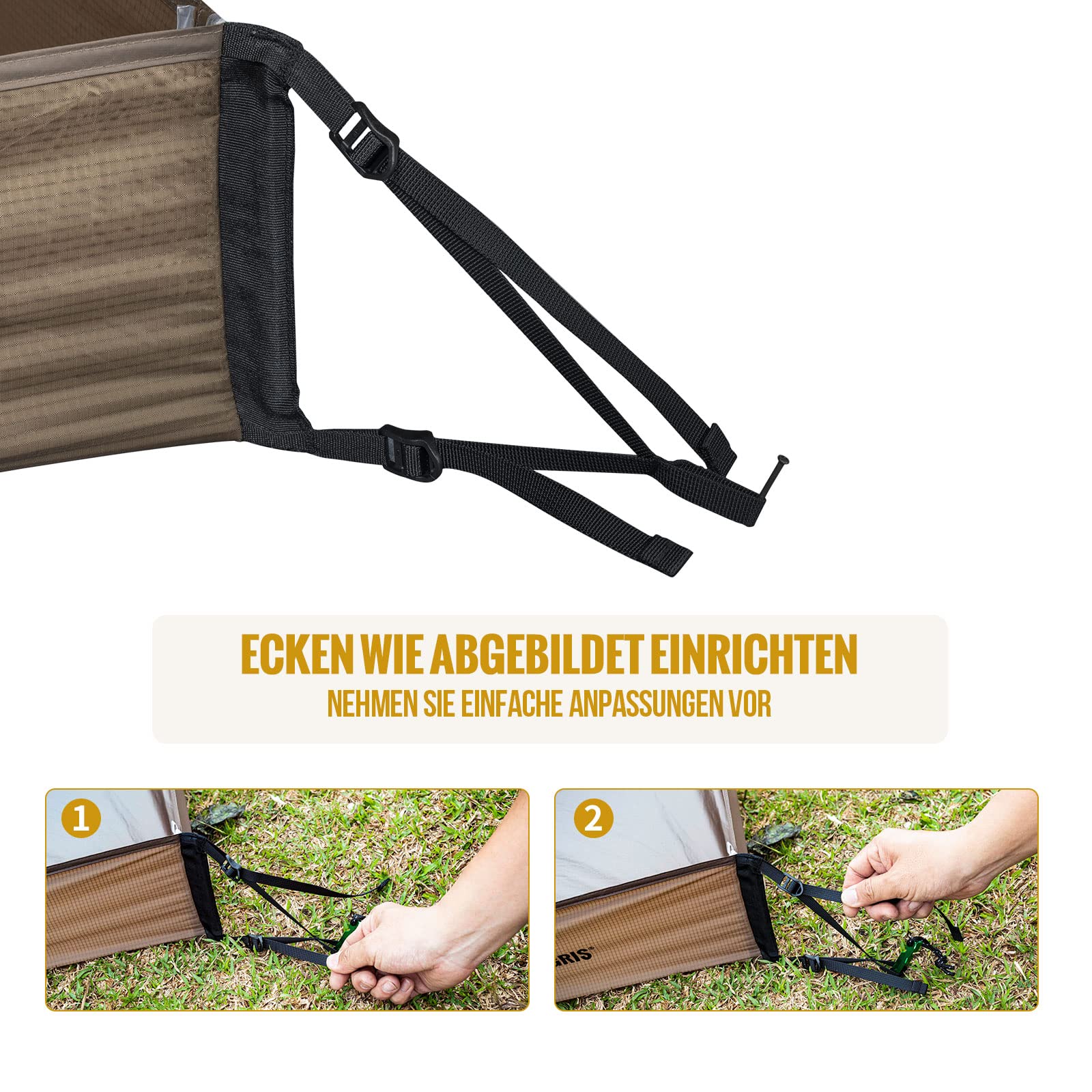 OneTigris Multifunctional Tent Footprint - Camping Tent Bathtub Floor for Tarp Bushcraft Shelter Camping Hiking Backpacking