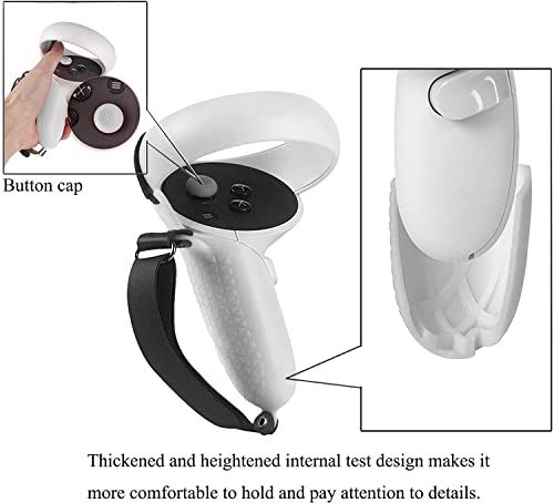 Silicone Controller Grip Cover and Face Cover, VR Quest 2 Accessories