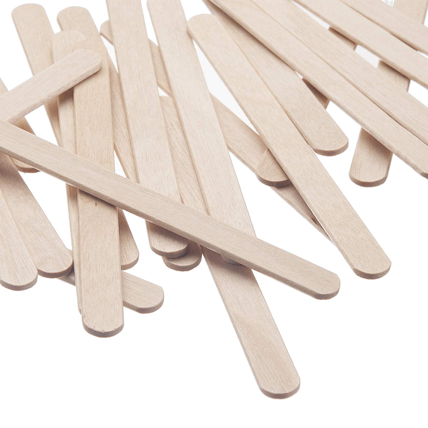 ONUPGO 4 Style Assorted Wax Stick Wooden Spatulas Applicator Sticks Wood Waxing Craft Sticks for Hair Removal Eyebrow, 600 Pieces