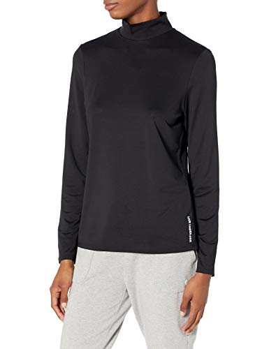 PGA TOUR Women's Long Sleeve Mock Neck, Caviar, Small