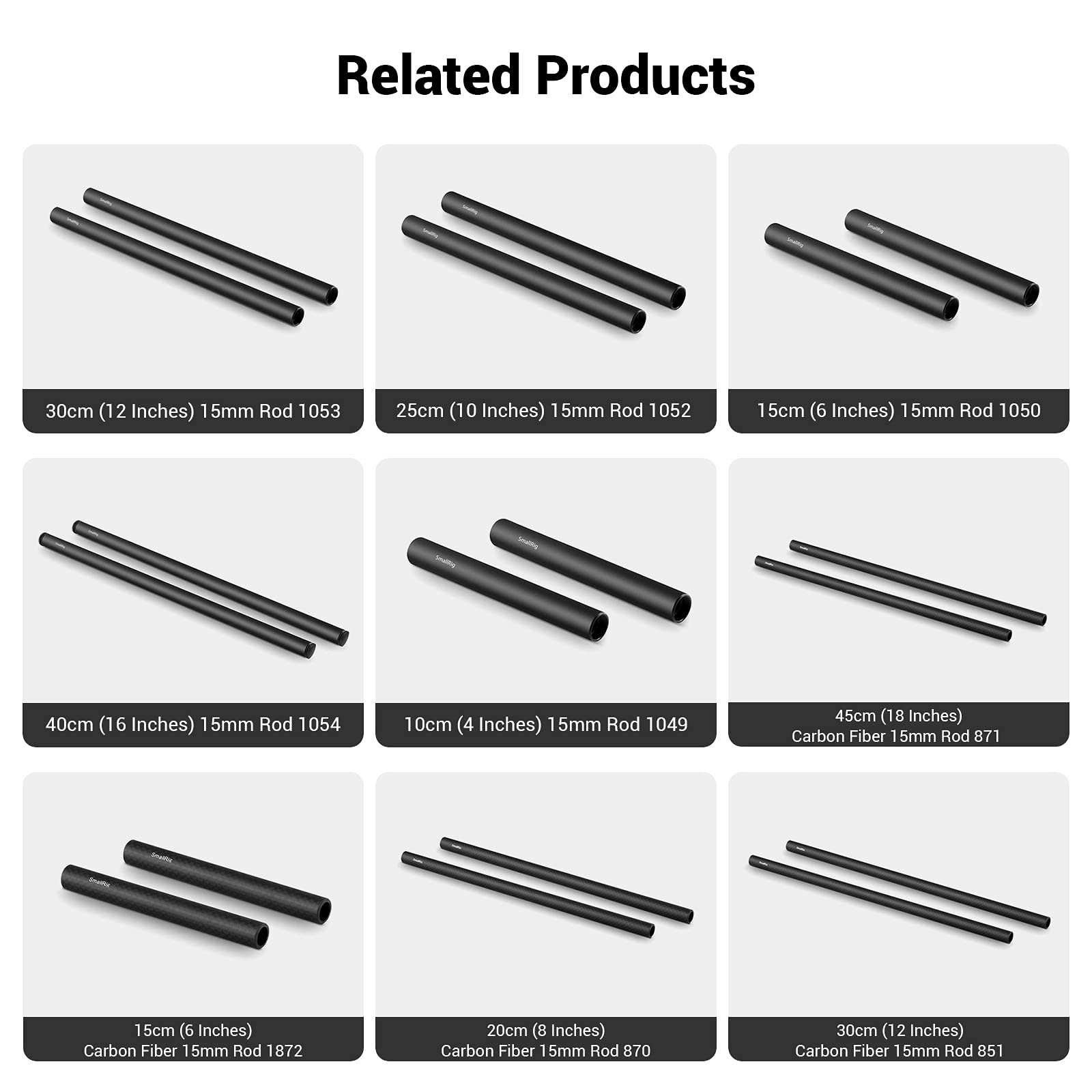 SmallRig 12mm/15mm Single Rod Clamp for BMPCC 6K Pro Cage - 3276