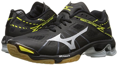 Mizuno Women's Wave Lightning z woms bk-sl, Black/Silver, 10 D US