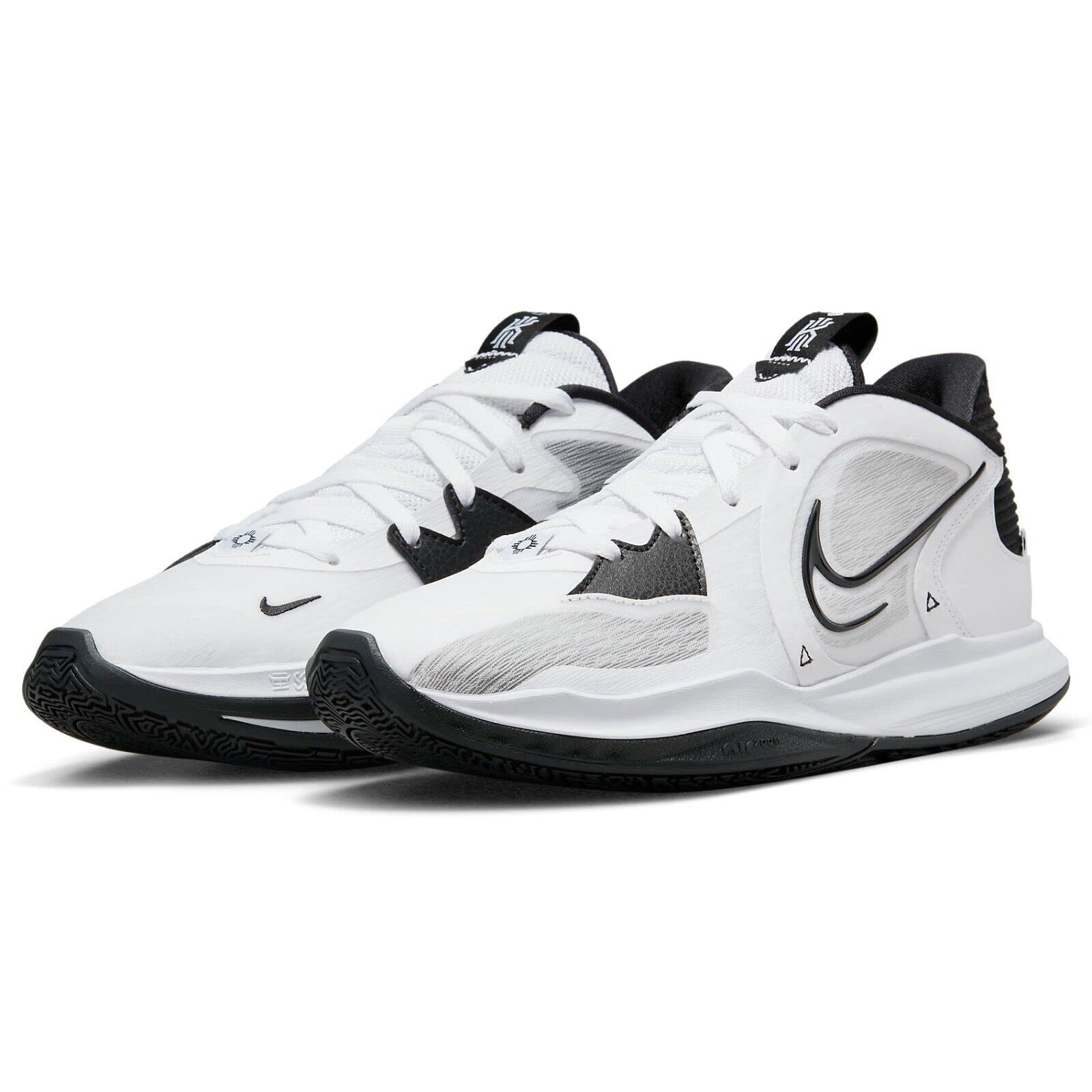Nike Kyrie Low 5 (Team) TB White/White/Black DO9617-100 Men's Basketball Shoes (us_Footwear_Size_System, Adult, Men, Numeric, Medium, Numeric_8_Point_5)