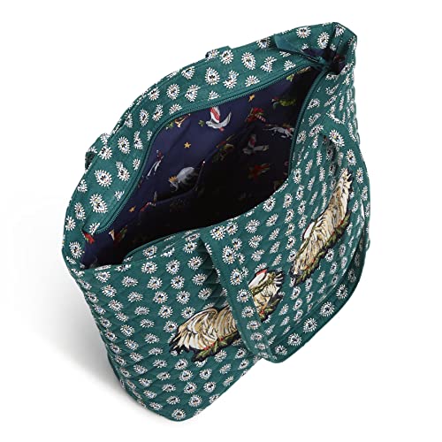 Vera Bradley Women's Cotton Small Tote Bag, French Hen - Recycled Cotton, One Size