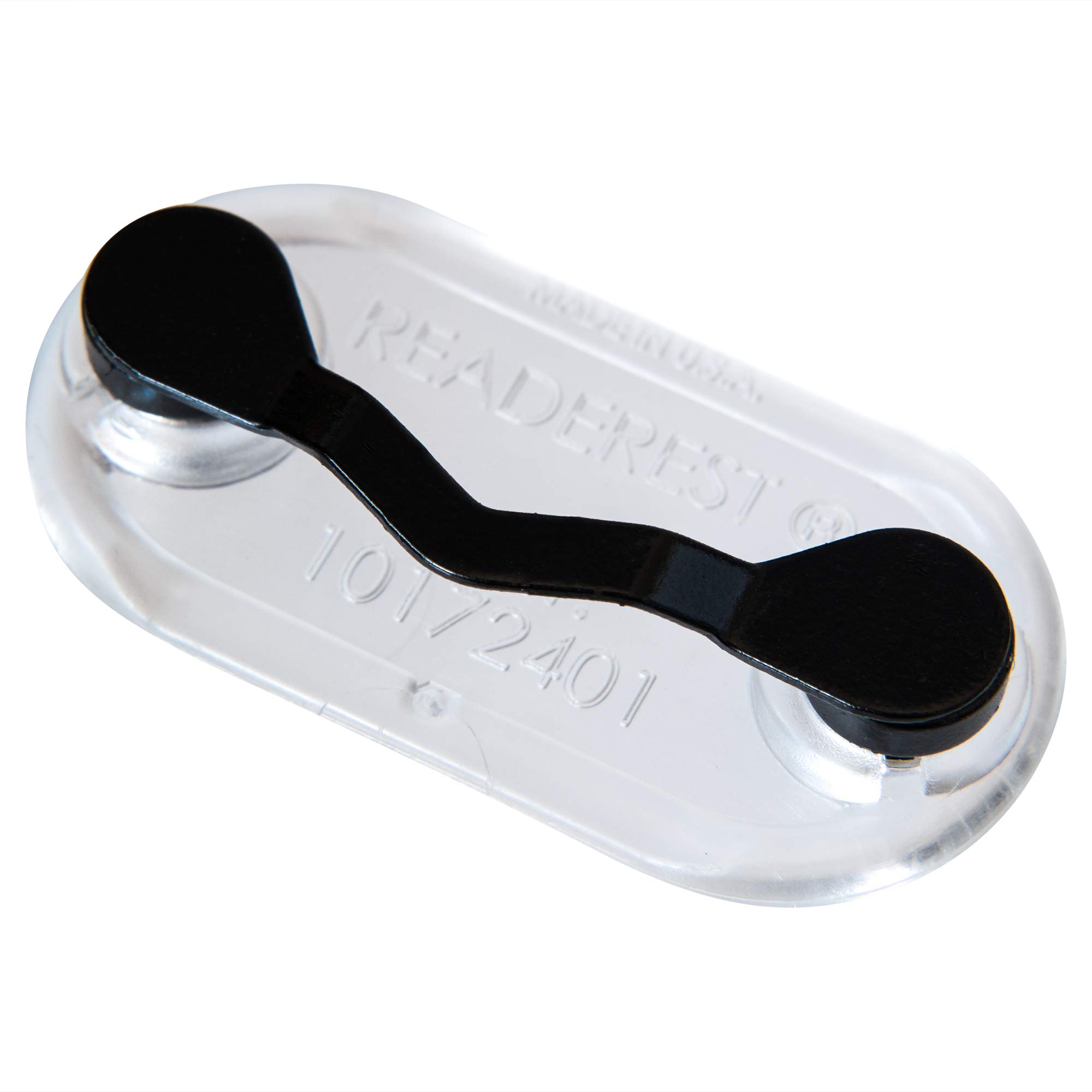 Readerest Magnetic Eyeglass Holder 2pack, Stainless Steel & Black, Made in USA