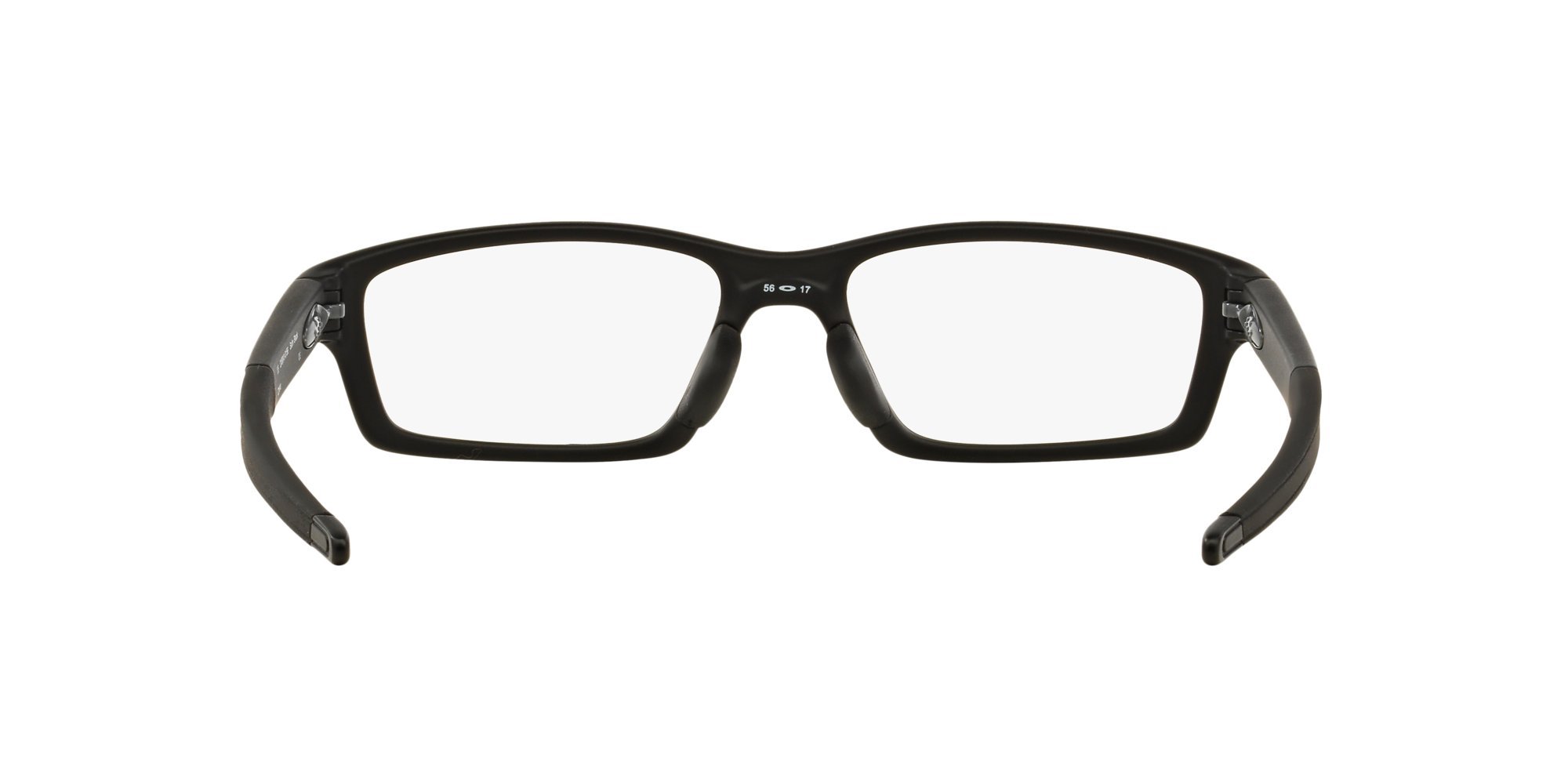 Oakley Men's OX8041 Crosslink Pitch Asian Fit Rectangular Prescription Eyewear Frames, Satin Black/Demo Lens, 56 mm