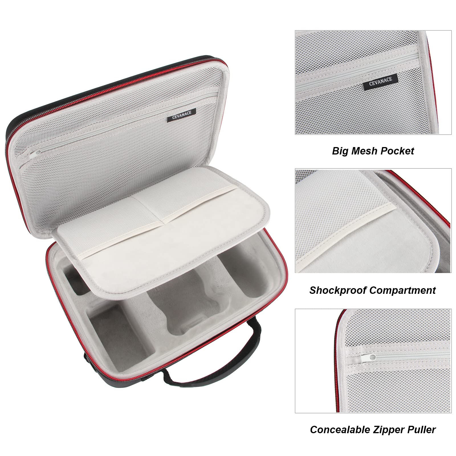 Ueyake Mini 3 Pro Case, Portable Travel Bag for DJI Mini 3 Pro Drone, Compatible with DJI RC or RC-N1 Controllers and Other Accessories (Black)