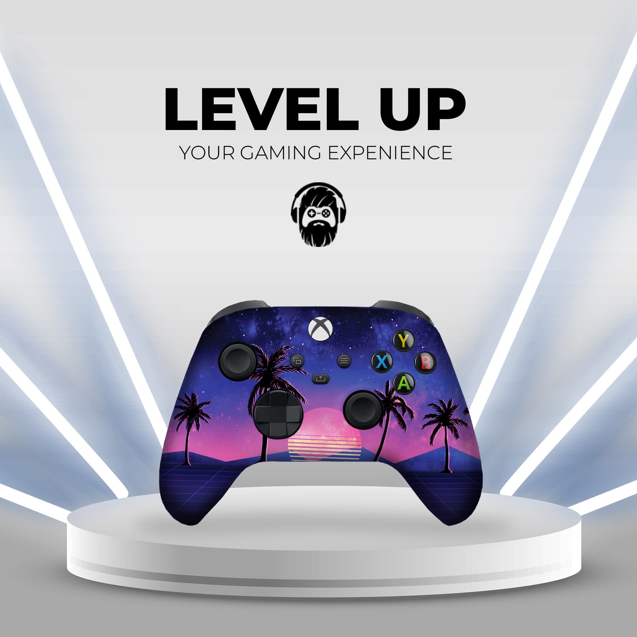 Original X-box Wireless Controller Special Edition Customized by DreamController Compatible with X-box One S/X-box Series X/S & Windows 10 Made with Advanced HydroDip Print Technology(Not Just a Skin)